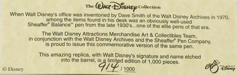 880 Disney LE balance