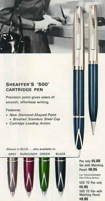 Sheaffer Fountain pens 1958-2003